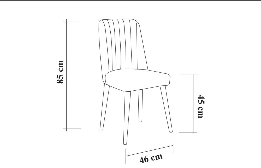 Jídelní set s rozkládacím stolem a židlemi (3 kusy) Vina 1053 - Walnut, Anthracite