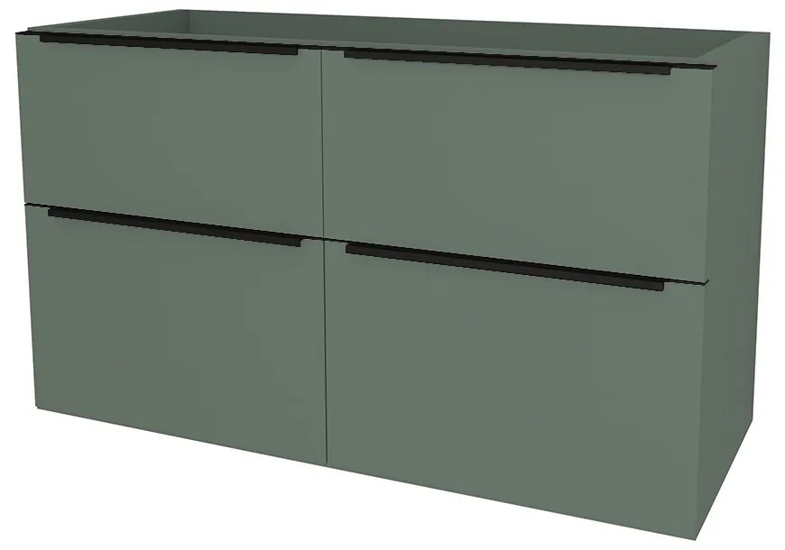 Mereo Mereo, Mailo, koupelnová skříňka 121 cm, černé madlo, Multidecor, CN593SBZEV1