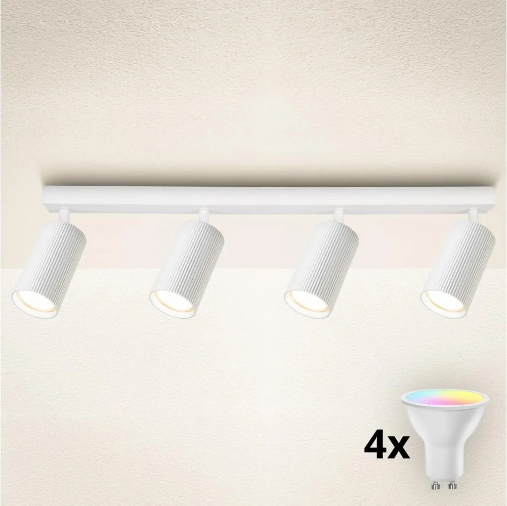 Brilagi - LED RGBW Stmívatelné bodové svítidlo SELE MODERN 4xGU10/6W/230V bílá