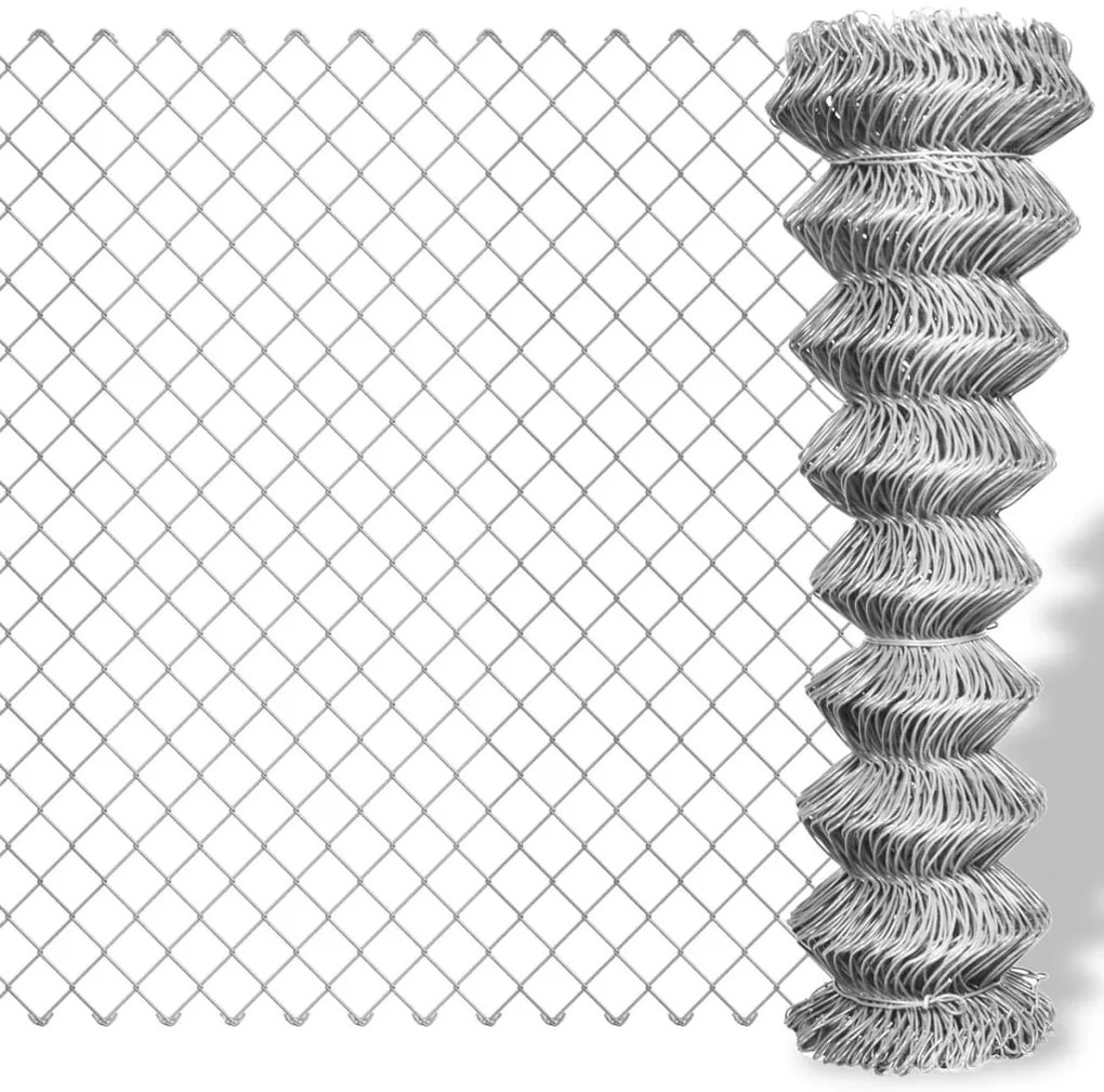Drátěné pletivo pozinkovaná ocel 15 x 1,5 m stříbrné