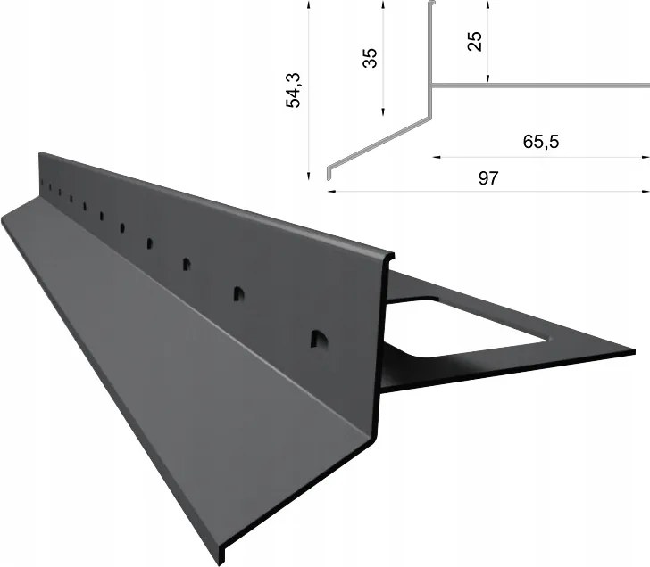 Digestoř D25 Renoplast Grafit Ral 7024