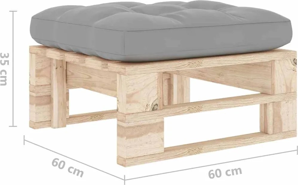 Zahradní taburet z palet impregnované borové dřevo 3066459