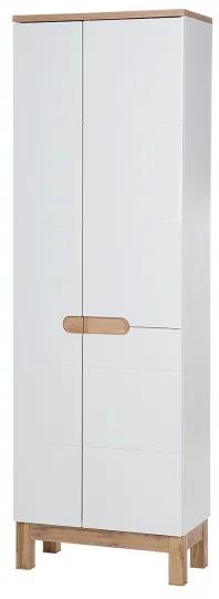 Koupelnová skříňka BALI bílá 900, vysoká na úklidové potřeby
