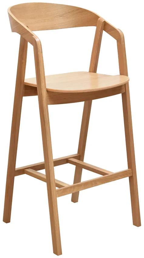 FormWood Dubová barová židle Henry 72 cm