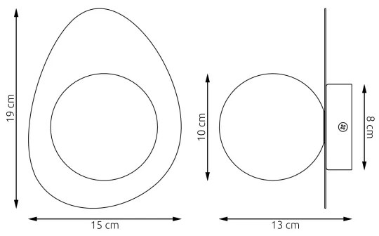 Nástěnné svítidlo OVO 1xG9/8W/230V béžová