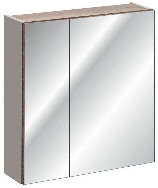 Koupelnová skříňka SANTA FEE ŠEDÁ  84-60 - závěsná zrcadlo 60