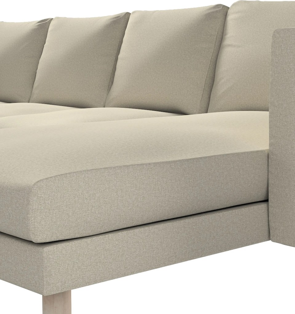Potah na pohovku IKEA Norsborg 4-místná se šezlongem barva béžová látka pletený vzor