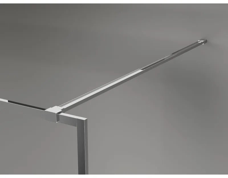 Mexen Kioto-F, sprchová zástěna s rámem 100 x 202 cm, 8 mm sklo námraza, chromový profil, 800-100-104-01-30