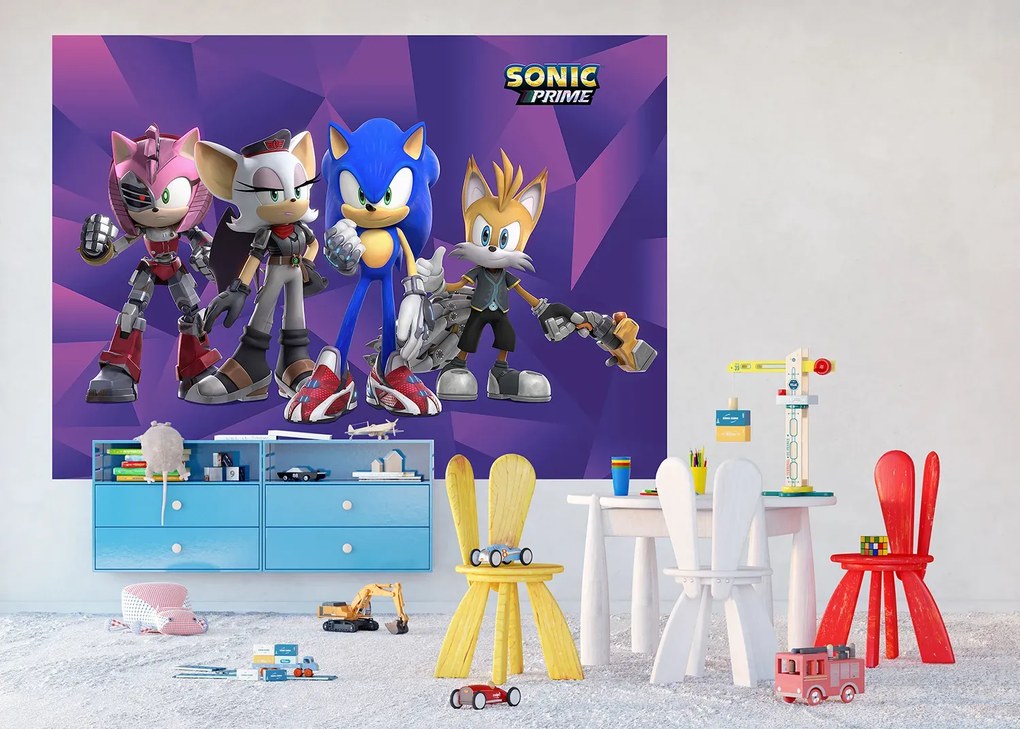 Dětská vliesová fototapeta na zed' Sonic | 252 x 182 cm | DFTDXL1969