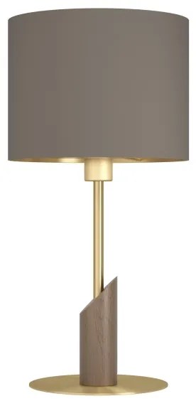 Eglo 390337 - Stolní lampa SANTANDRIA 1xE27/40W/230V hnědá/zlatá