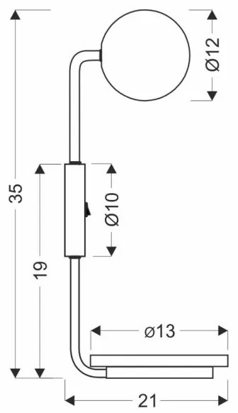 Nástěnná lampa PONIO 1xG9/25W/230V černá/buk