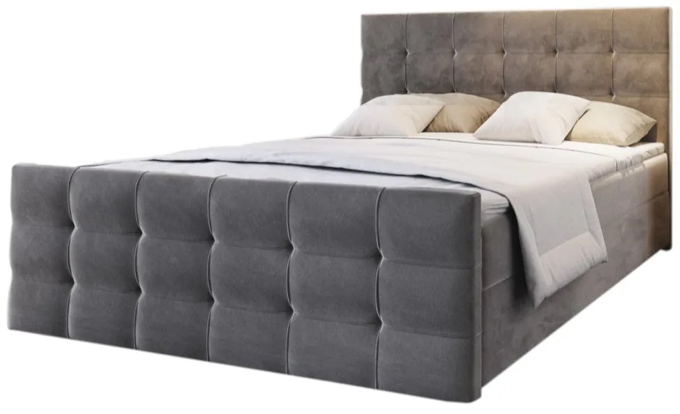 Expedo Čalouněná postel boxspring SAIMON + topper, 160x200, Cosmic 160