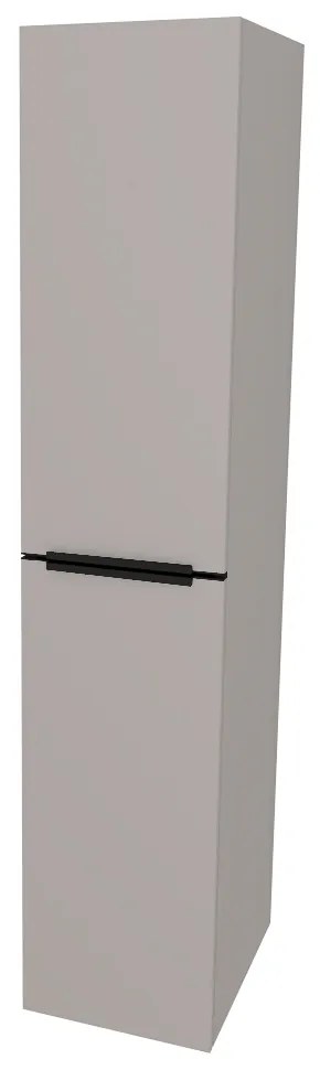 Mereo Mereo, Mailo, koupelnová skříňka vysoká 170 cm, černé madlo, Multidecor, CN594LPBARS1