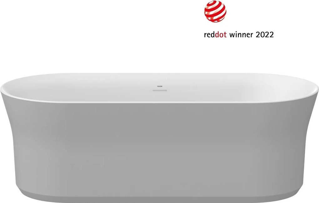 Ravak Ypsilon vana volně stojící 180 x 80 cm odtok bílá šedá XC00100078