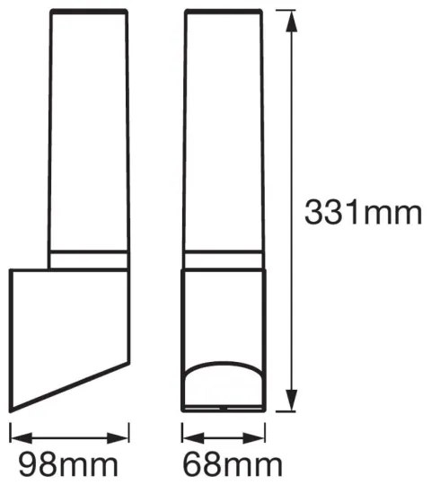 Ledvance - LED Venkovní nástěnné svítidlo FLARE 1xLED/7W/230V IP44