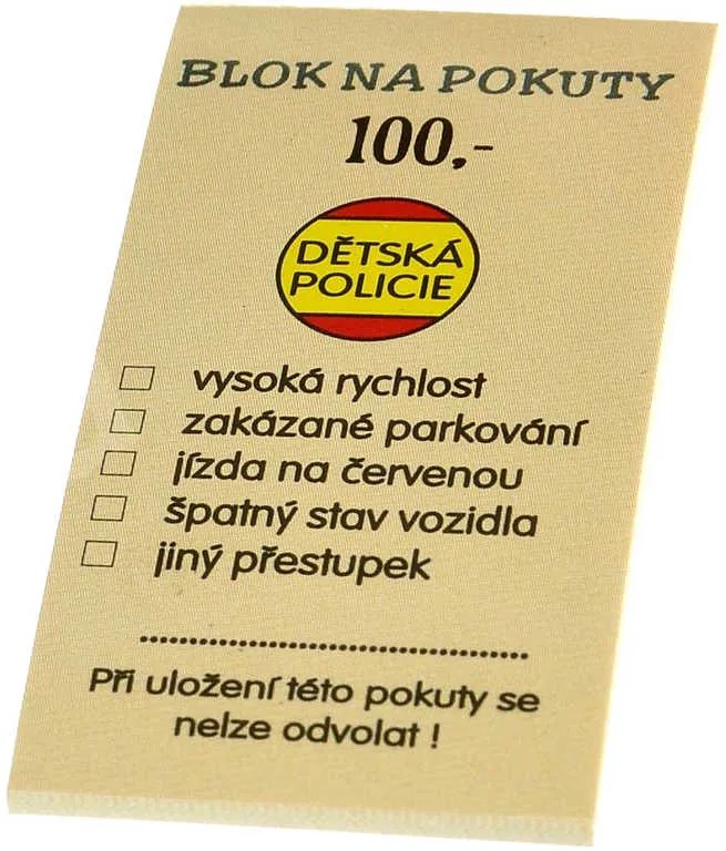 EFKO MALÝ POLICISTA na kartě *DĚTSKÉ PROFESE* ef59232