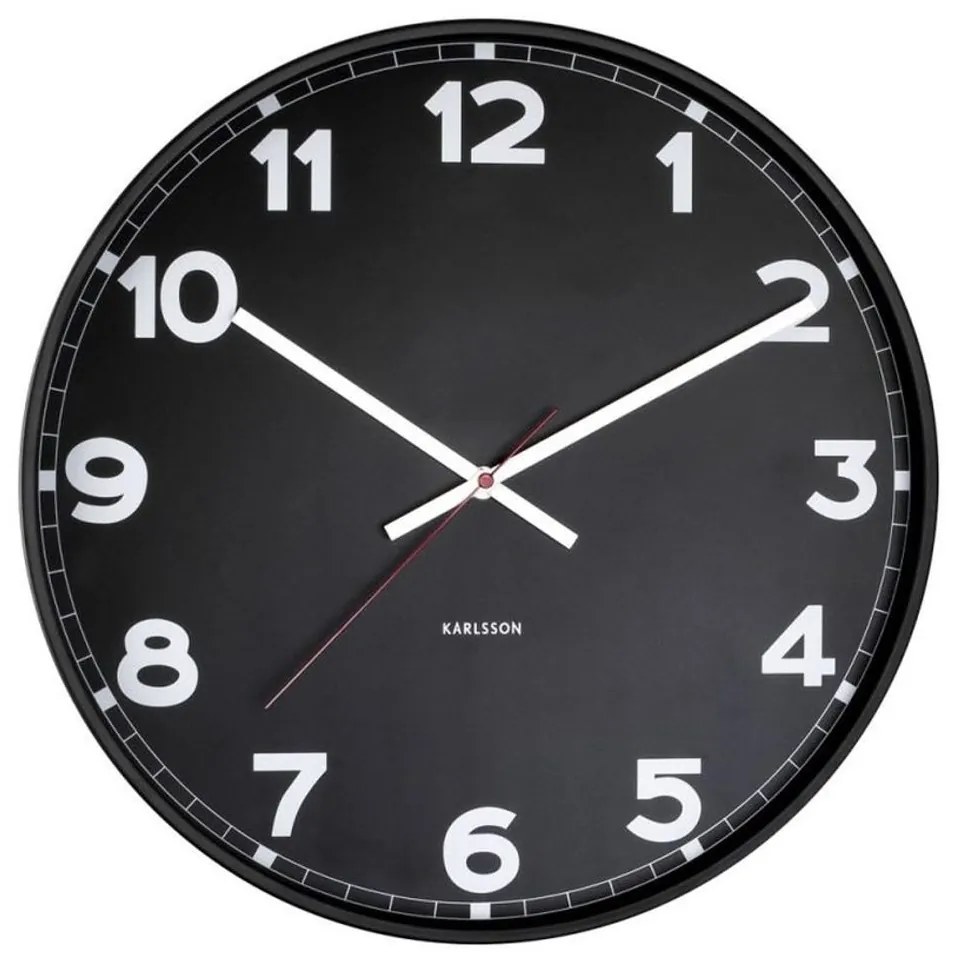Designové nástěnné hodiny KA5847BK Karlsson 41cm