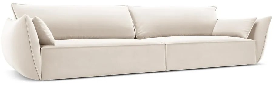 Béžová sametová pohovka 248 cm Vanda – Mazzini Sofas