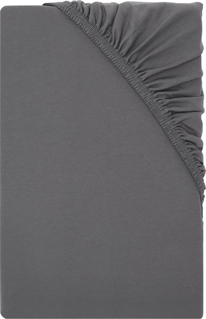 Livarno® Žerzejové napínací prostěradlo, 140-160 x 200 cm (antracitová)