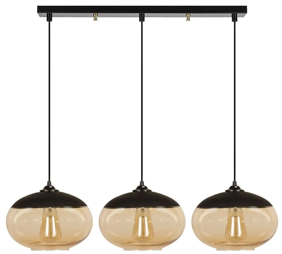 Designový lustr Cadenza 75 cm černý