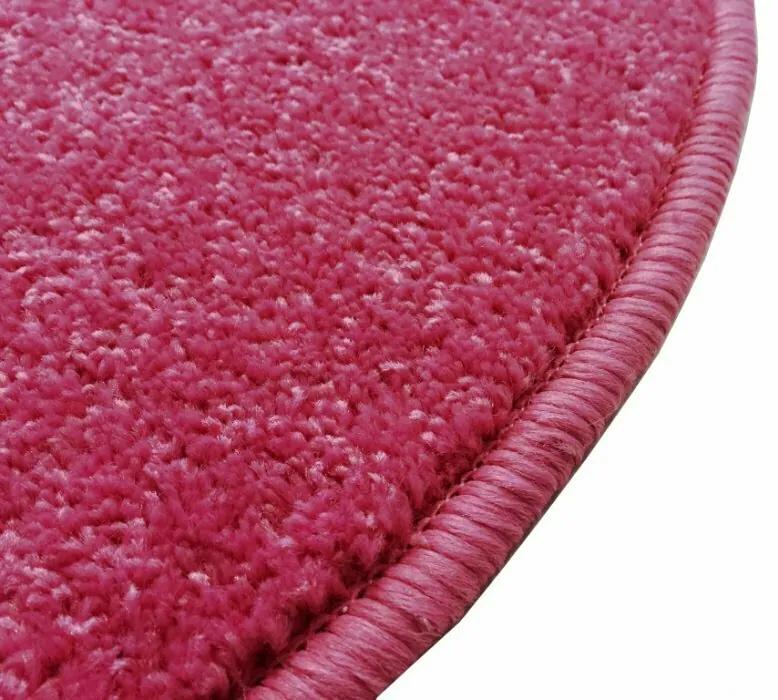 Kusový růžový koberec Eton (Varianta: 140 x 200 cm)