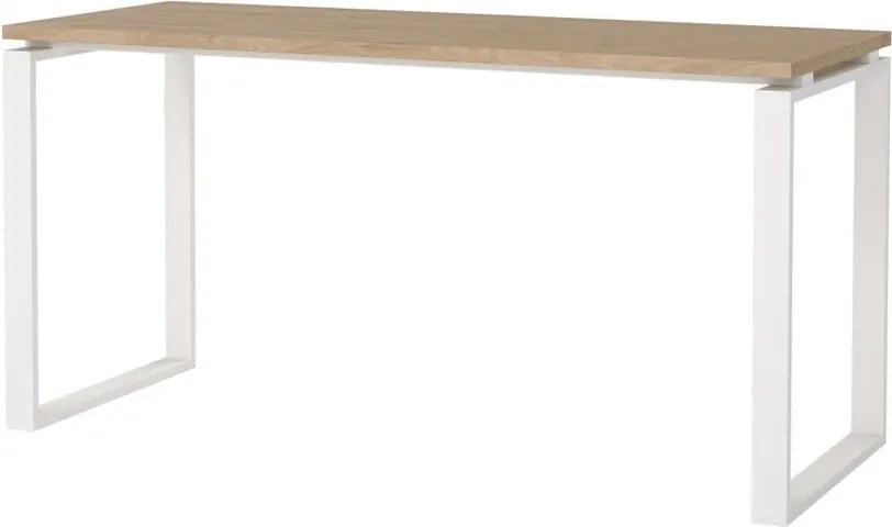 Psací stůl Sigal 150 x 60 cm, hikora jackson / bílá