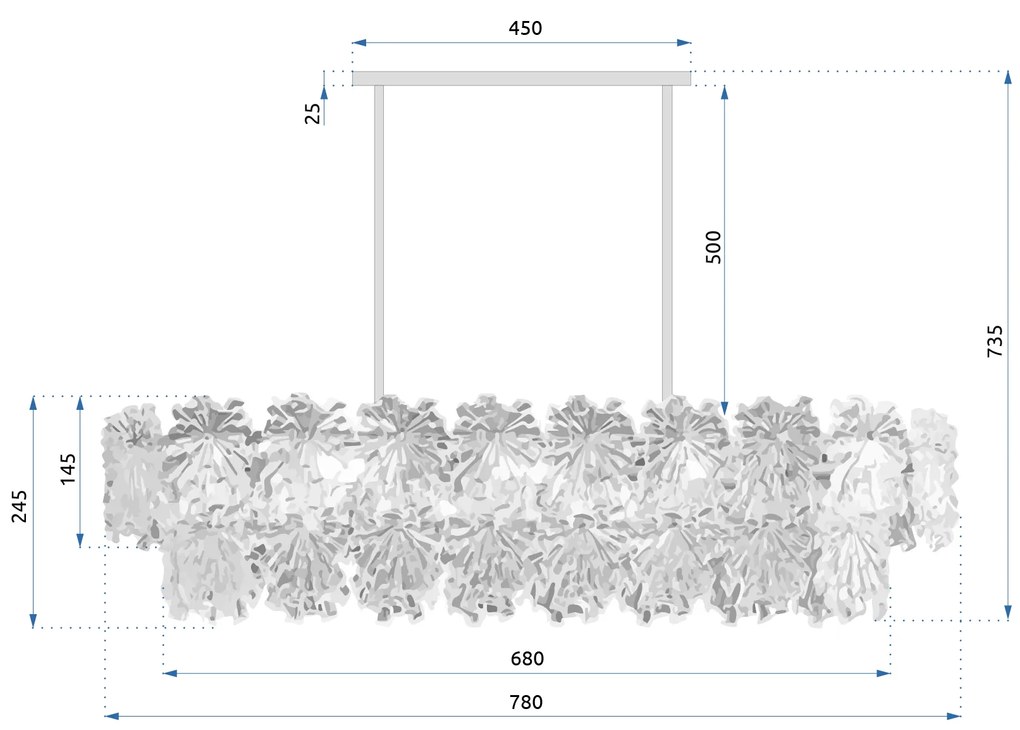 Toolight Lustr APP1198-4CP GOLD