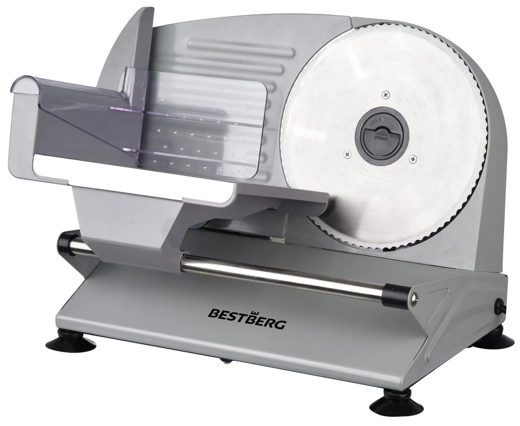 Elektrický kráječ BestBerg BBS-400 / 250 W / šedá