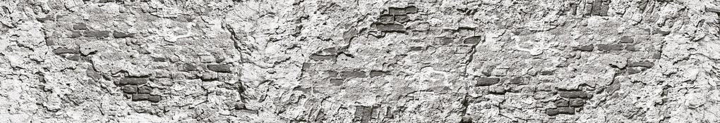 DIMEX | Fototapeta do kuchyně Textura zdi KI-350-266 | 350 x 60 cm | šedá