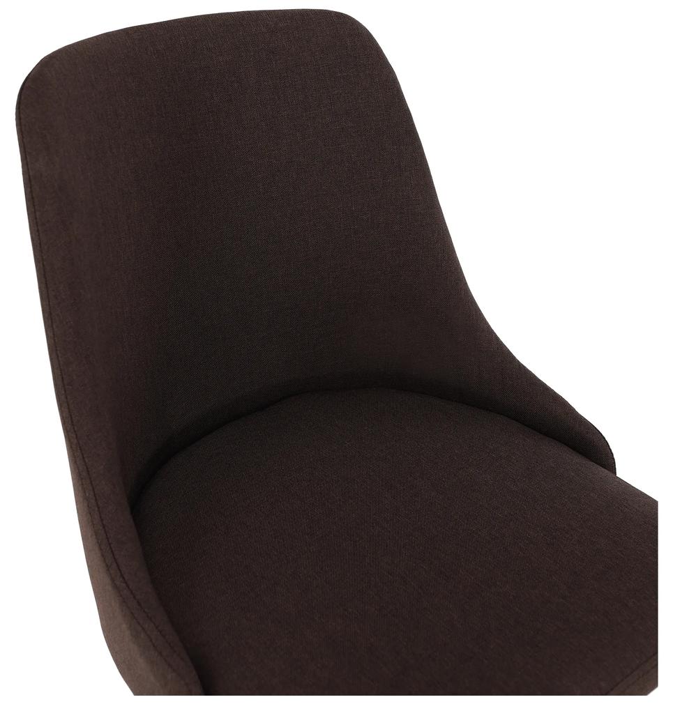 Kancelářská židle, hnědá/chrom, EDIZ