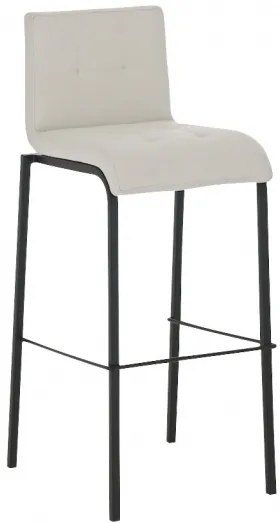 Barová židle Sarah Leder, výška 78 cm, černá-bílá
