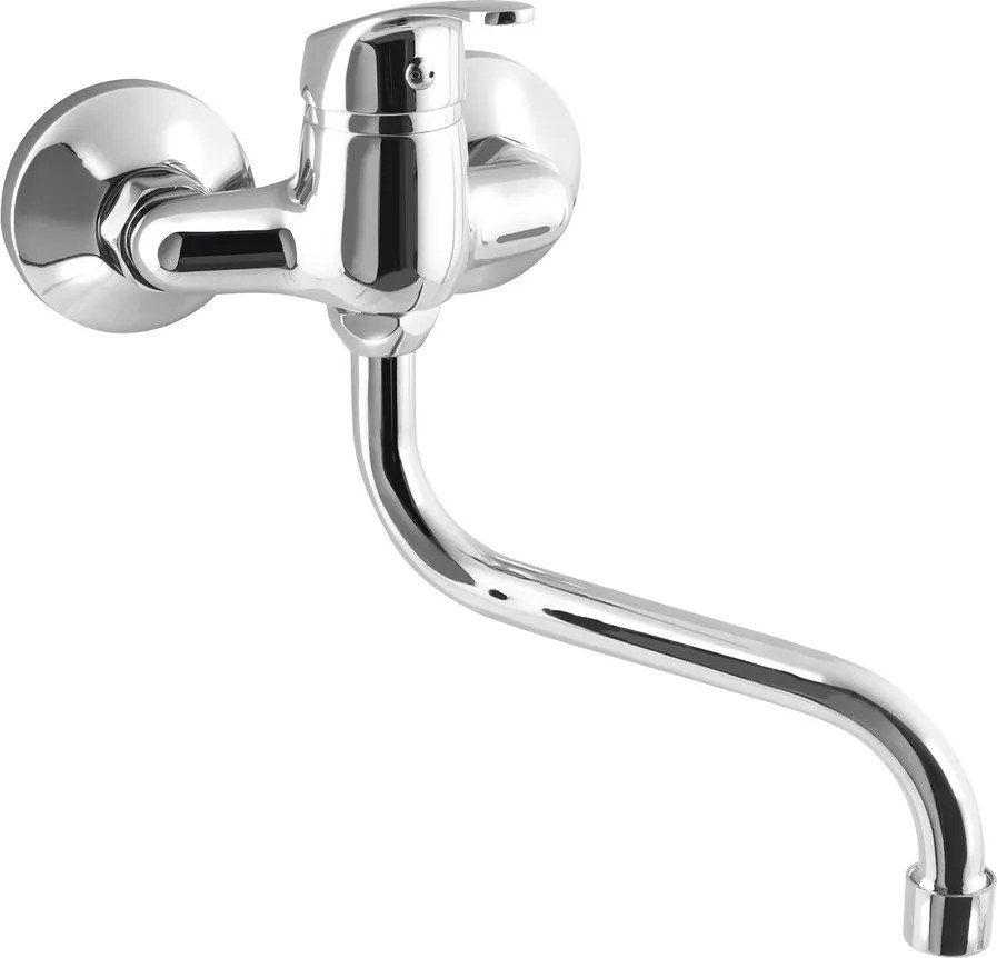 Aqualine, AQUALINE 35 nástěnná baterie, 100mm rozteč, ramínko-S, chrom, 52232