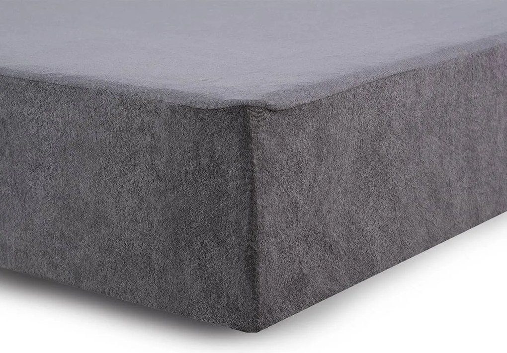 XPOSE® Froté nepropustný chránič matrace - tmavě šedý 180x200 cm