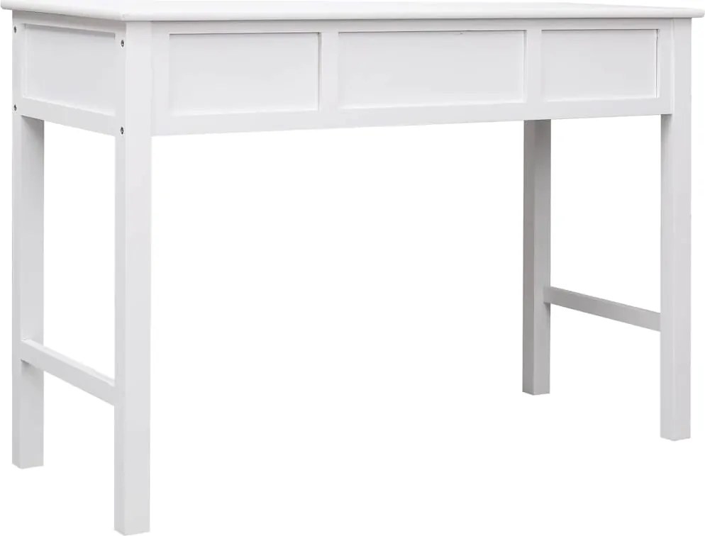 Psací stůl bílý 110 x 45 x 76 cm dřevo 284157