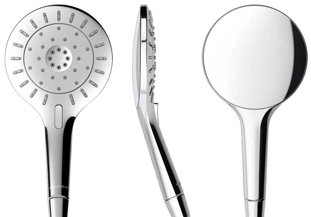 Laufen - Sprchová hlavice MyTwin120, 3 proudy, chrom HF939029100000