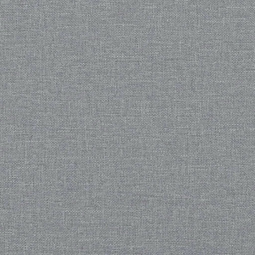 2místná pohovka s polštáři světle šedá 140 cm textil - Default Title