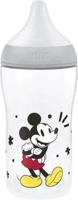 Kojenecká láhev NUK Perfect Match s kontrolou teploty Disney Mickey 260 ml grey