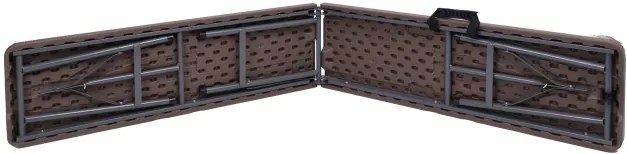 Zahradní lavice RATTAN hnědá