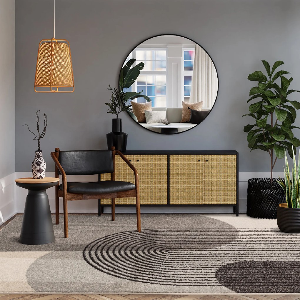 Tribeca Design Kusový koberec Jars Grey Retro Rozměry: 200x290 cm