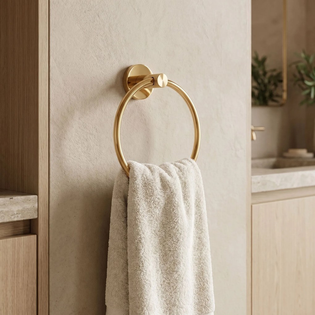 Rea Rea, Koupelnový věšák Ring 6610 Modern Gold, REA-66001