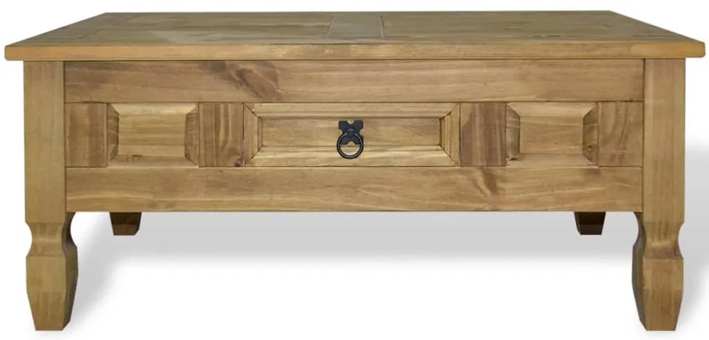 Konferenční stolek z mexické borovice Corona 100x55x44 cm 243736