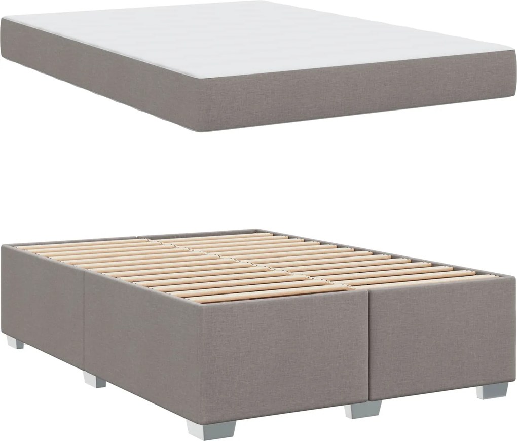 Rám postele Taupe 140 x 200 cm textil 3399191