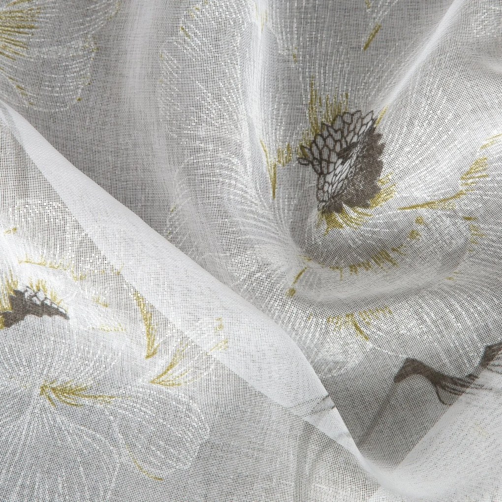 ZÁCLONA NA KROUŽCÍCH BESSY 140X250 CM VÍCEBAREVNÁ