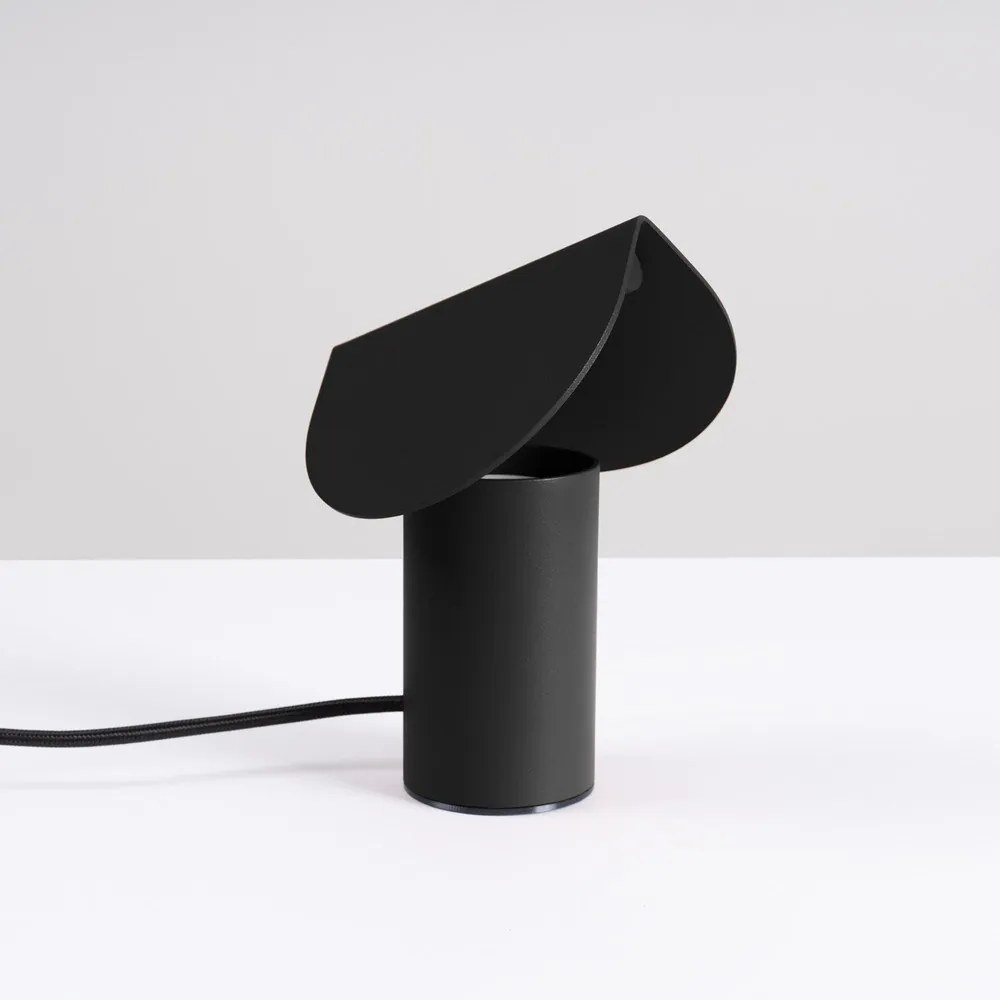 Černá hliníková LED stolní lampa (výška 15 cm) BISCUIT – Thoro