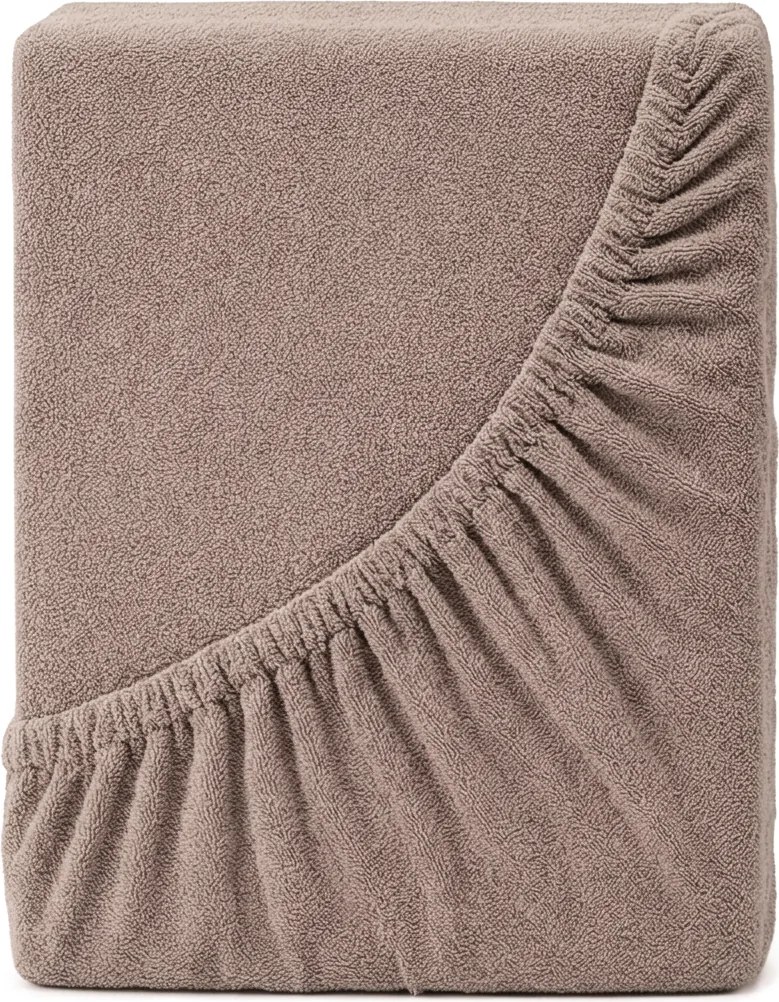 4Home Froté prostěradlo IDEAL kávová, 140–160 x 200 cm, 140 x 200 cm