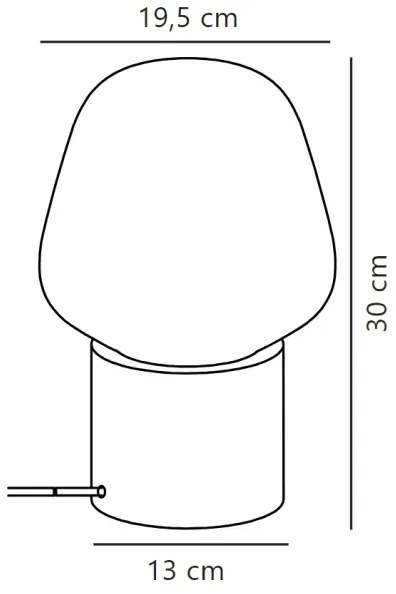 Nordlux - Stolní lampa CHRISTINA 1xE27/25W/230V beton/černá
