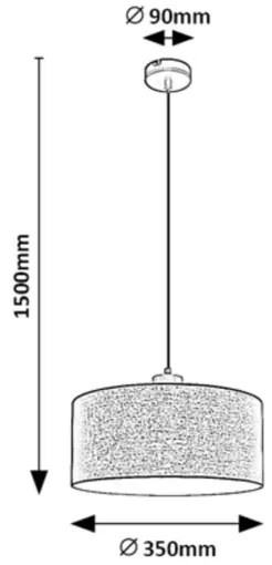 Rabalux 3247 - Lustr na lanku MIGUEL 1xE27/40W/230V