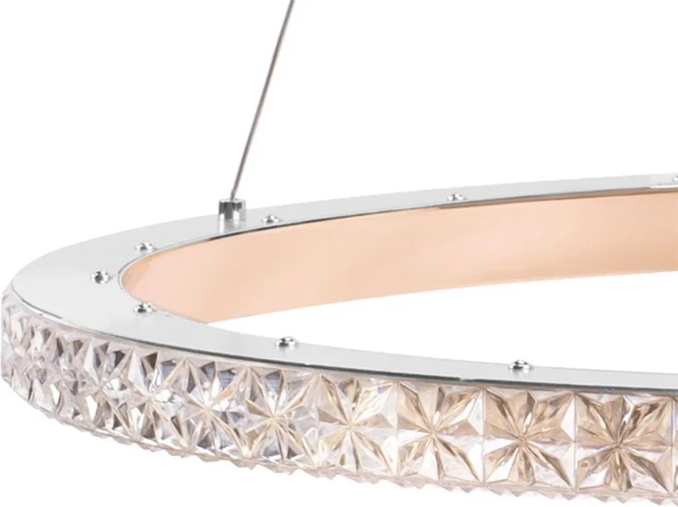 Toolight Toolight, LED stropní osvětlení 59cm, 36W, 4000K, MS009-C, růžové zlato, OSW-09619