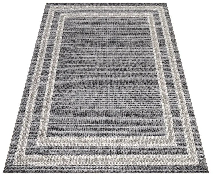 Ayyildiz, Kusový koberec Aruba 4901 grey – na ven i na doma, 60x100, šedá, chodba / předsíň