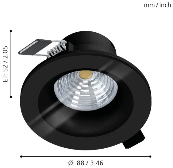 Eglo 99494 - LED Stmívatelné koupelnové svítidlo SALABATE LED/6W/230V 4000K IP44